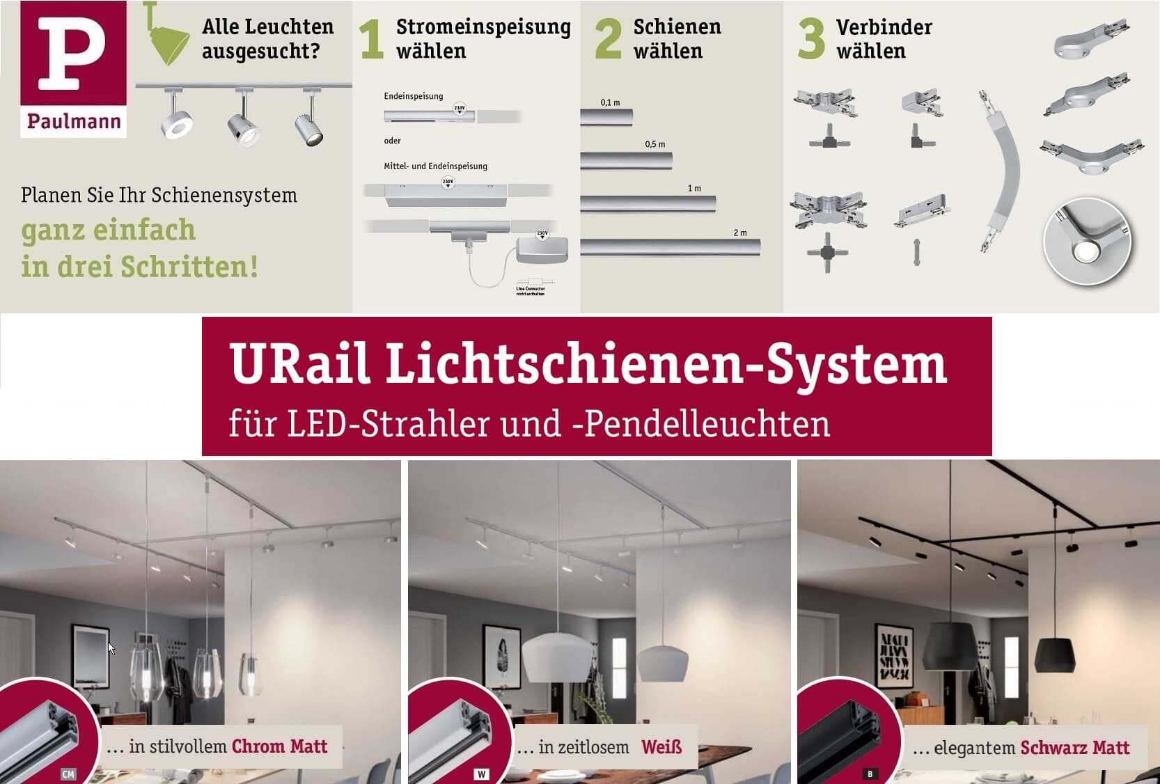 NEU: Schienensystem URail online Paulmann urail kaufen
