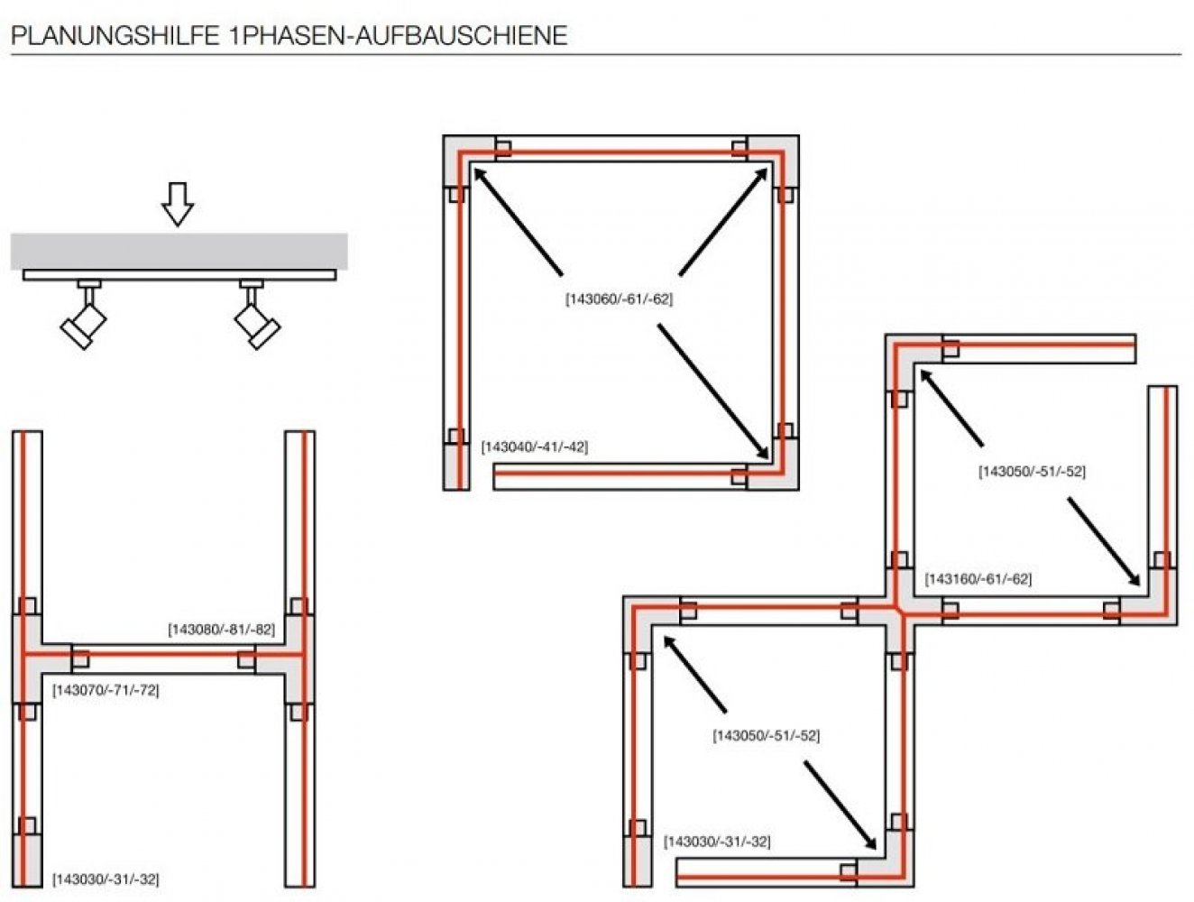 SLV No. 143010 1-Phasen Hochvoltschiene Aufbauversion schwarz 1 m ...