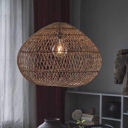 PR Home 5250-BT02 Hängelampe Karen Rattan natur 51cm --> Leuchten ...