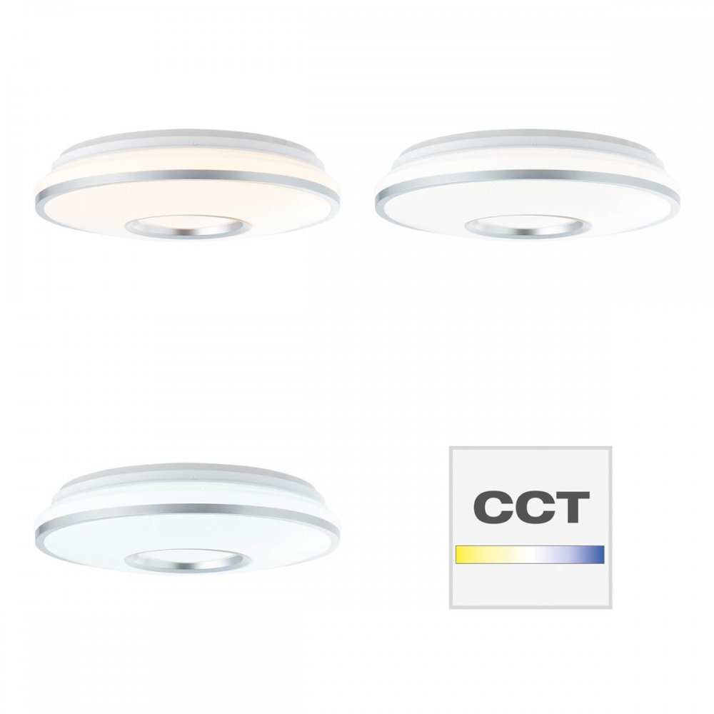 Brilliant Leuchten No. G97043-58 LED Deckenleuchte Visitation Ø 39 weiß ...