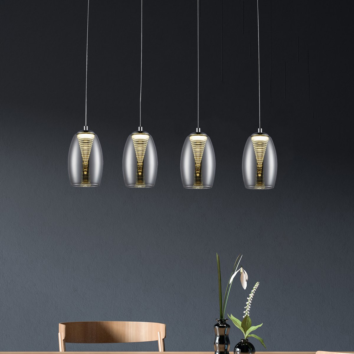 Brilliant Living Leuchten No. G60772-93 LED Pendelleuchte Metropolis ...