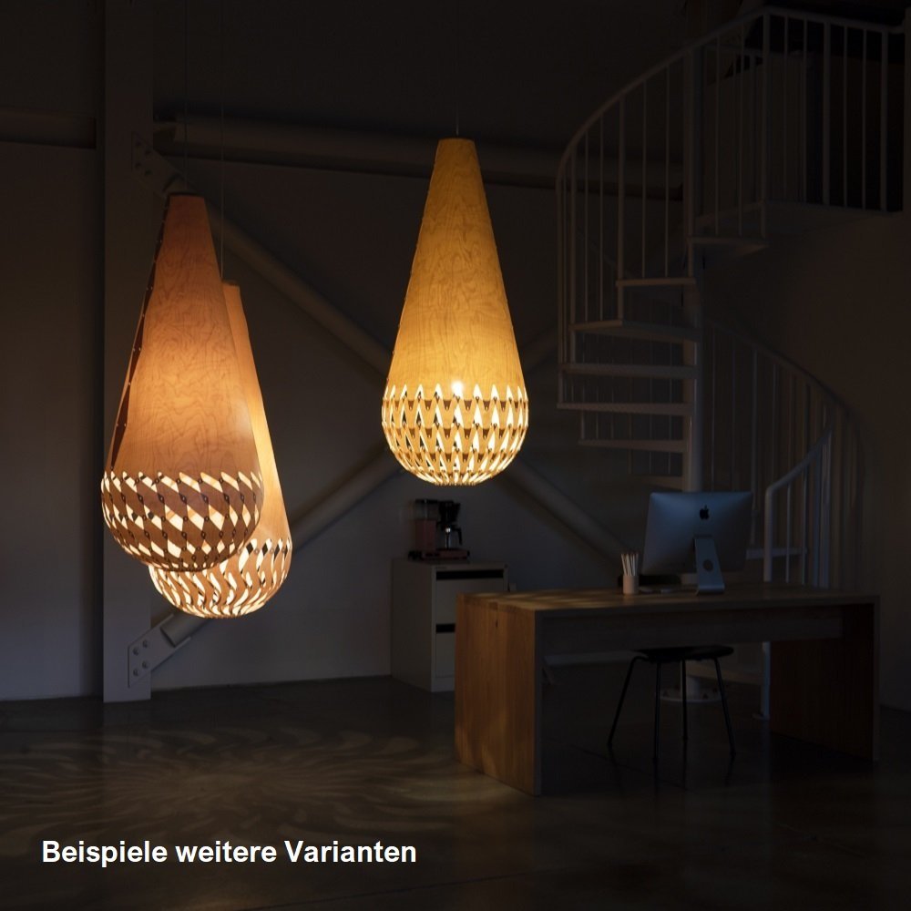 David Trubridge Basket of Light - Wave Pendelleuchte natural ...