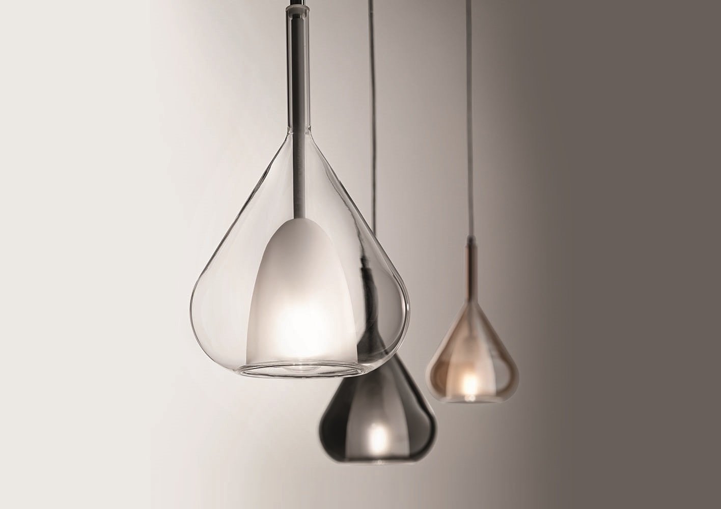 Fabas Luce 3481-50-125 Glaspendel amber Kit Luci 20cm Modulares System ...