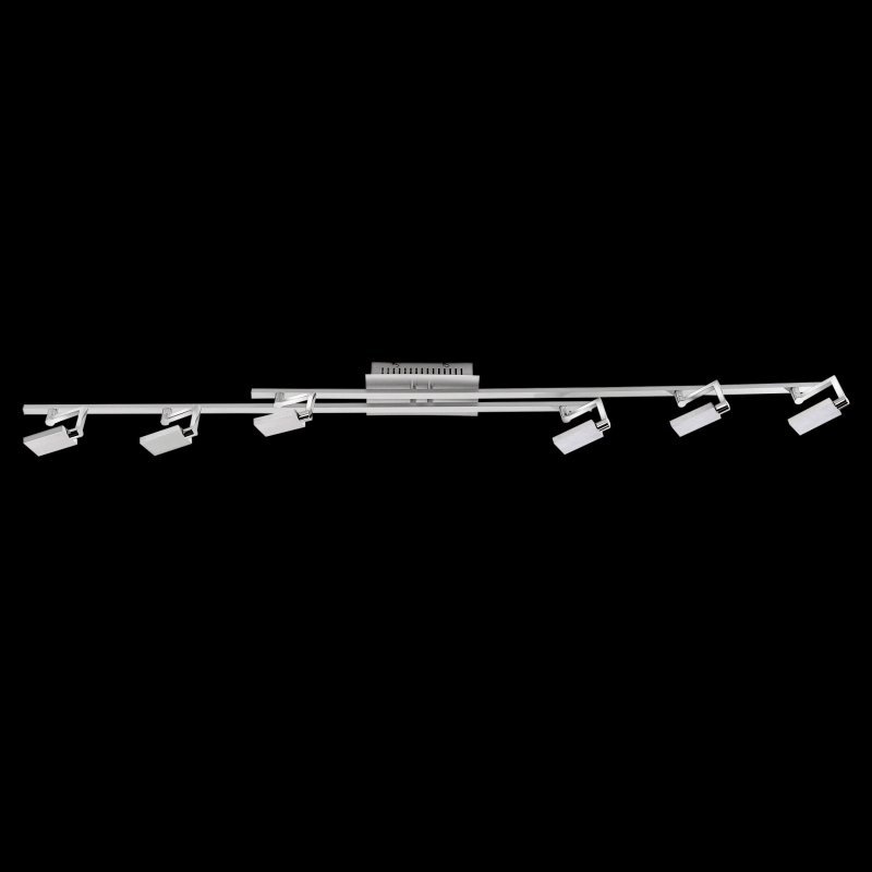 Fischer m6 LED 7 No. 13436 Deckenbogen ohne Glas 6-flammig aluminium ...