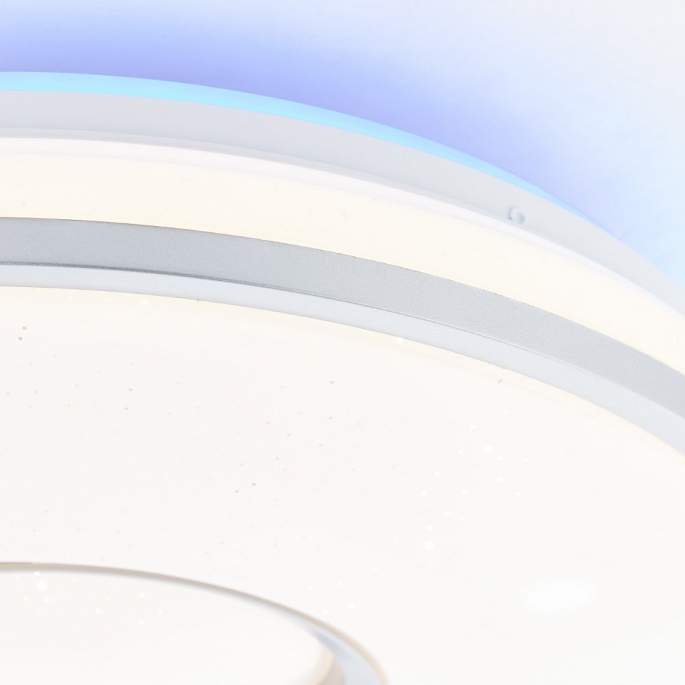 Brilliant Leuchten No. G97043-58 LED Deckenleuchte Visitation Ø 39 weiß ...