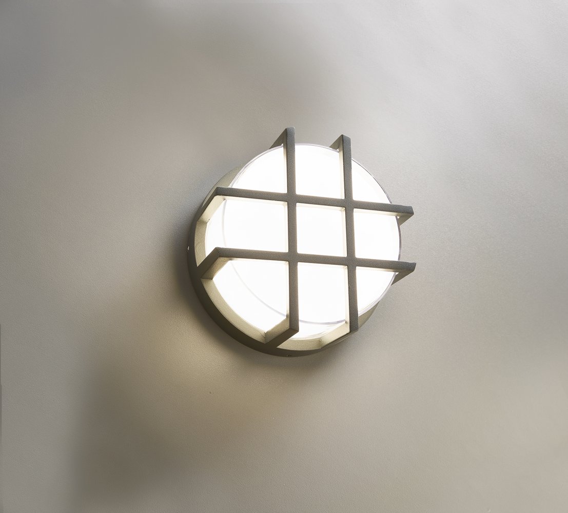 Heitronic 501328 LED Wand- und Deckenleuchte Circula anthrazit rund mit ...