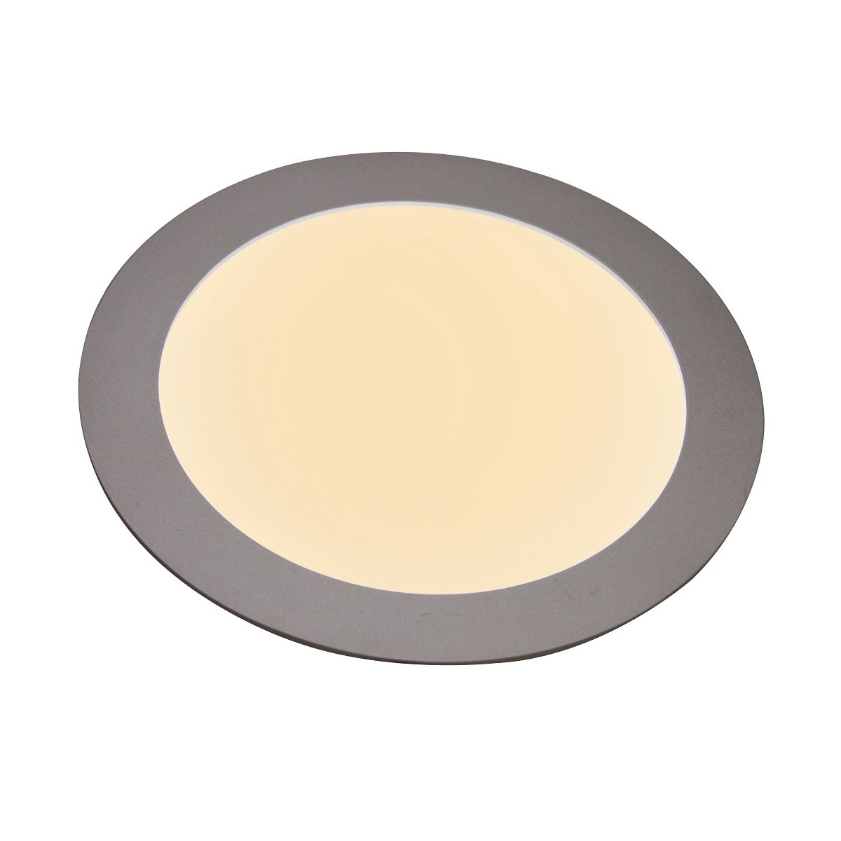 Heitronic Nr. 27636-HE LED Panel Toulouse 199mm Rund 3000K silber ...