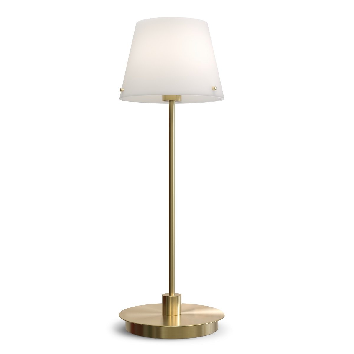 Herstal Gil il Grande Tischleuchte messing satiniertes Glas G9 ...