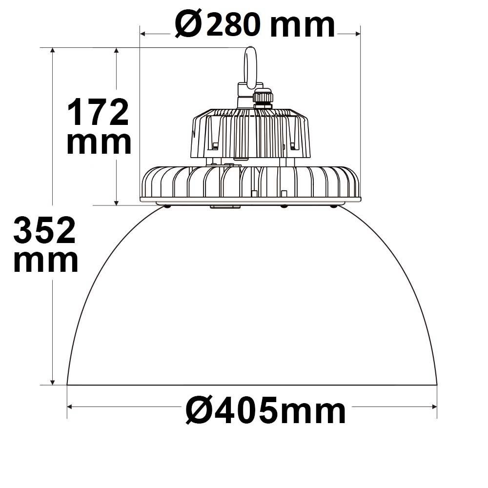 ISOLED 113541 LED Hallenleuchte FL PC-Reflektor 4000K DALI dimmbar ...
