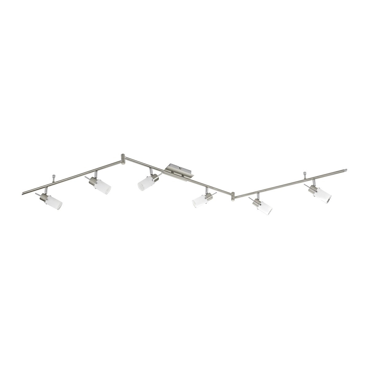 JUST LIGHT 11936-55 LED Deckenleuchte 6-flammig 3000K GU10 Stahl ...