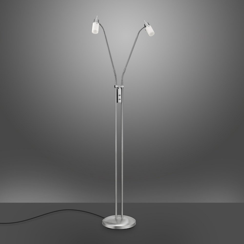 JUST LIGHT 11937-55 LED Stehleuchte 2-flammig 3000K GU10 Stahl ...