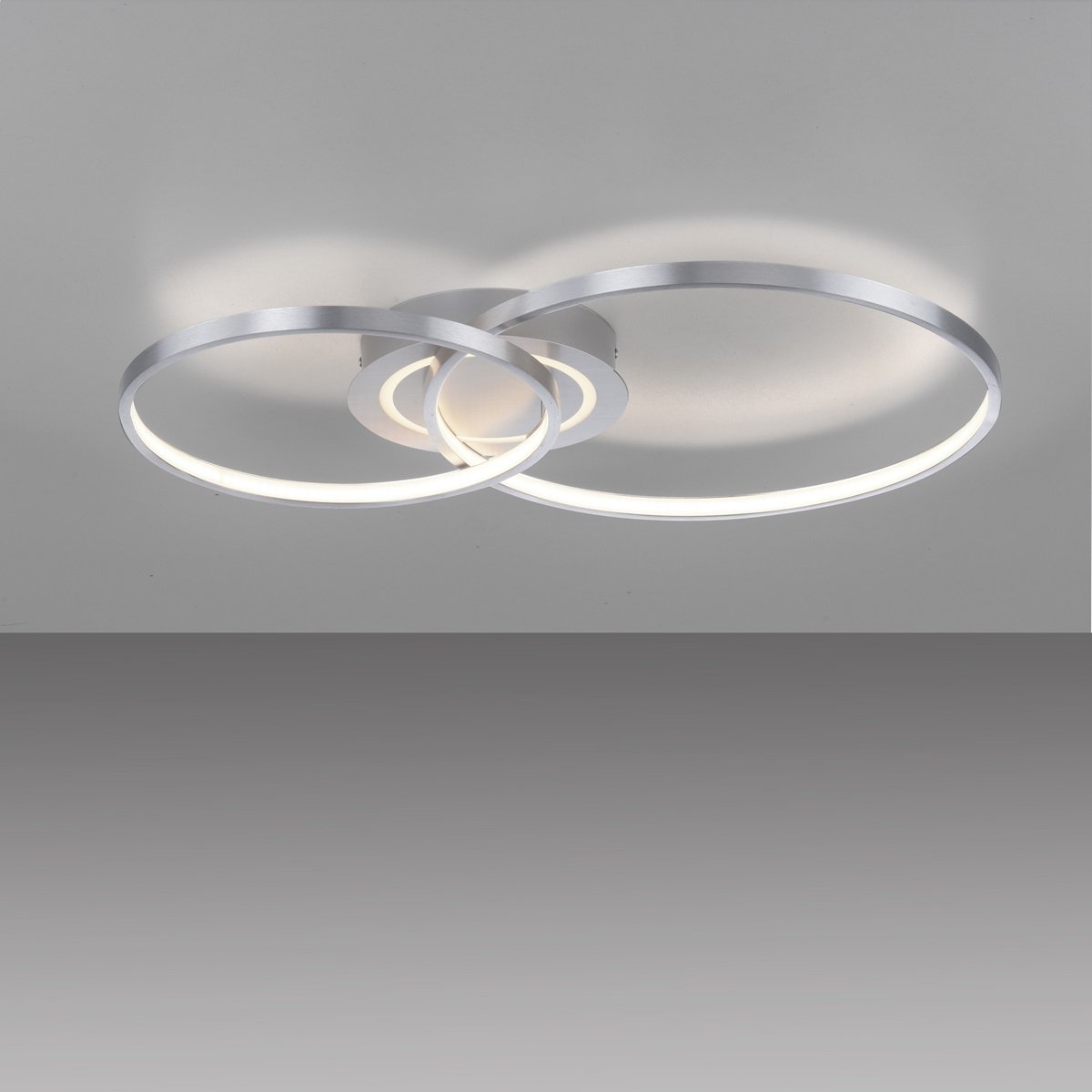 JUST LIGHT 14540-95 ASMINA LED Deckenleuchte 2-flammig aluminium 3000K ...
