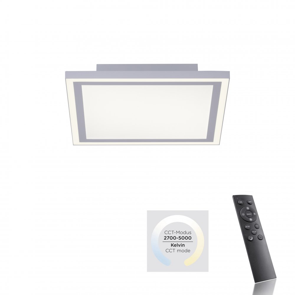 Leuchten Direkt 14850-16 LED Panel Edging 31x31cm weiß eckig ...