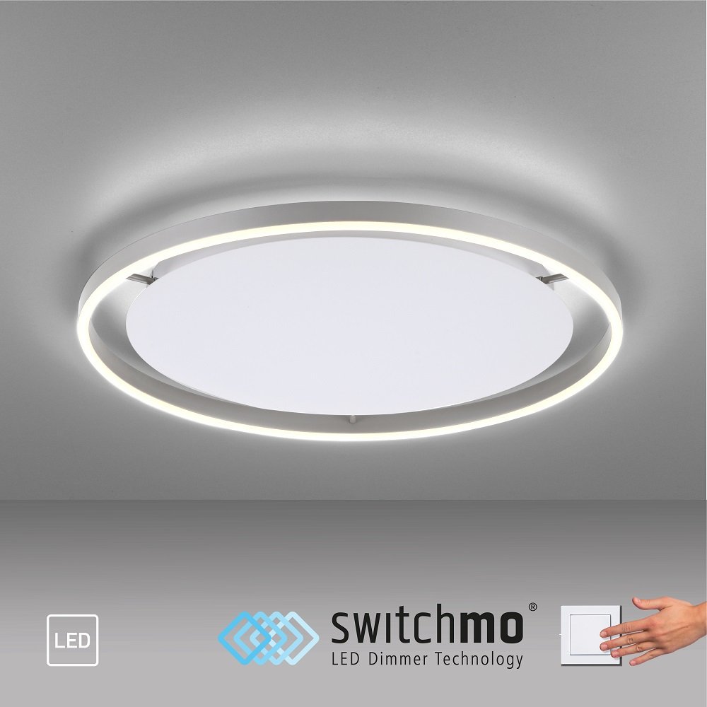 Leuchten Direkt 15392-95 RITUS LED Deckenleuchte Aluminium rund 60cm ...
