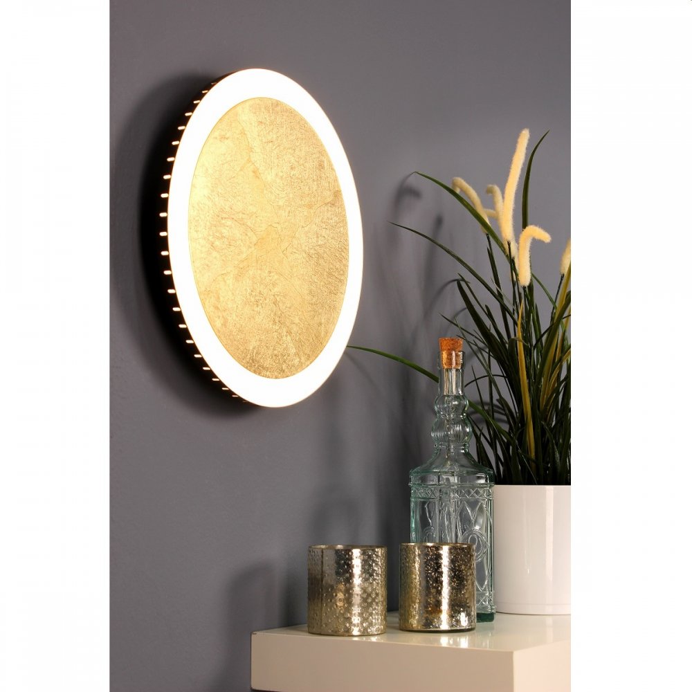 Luce Design Moon 9023 S gold LED Wand- und Deckenleuchte 1-flammig ECO ...