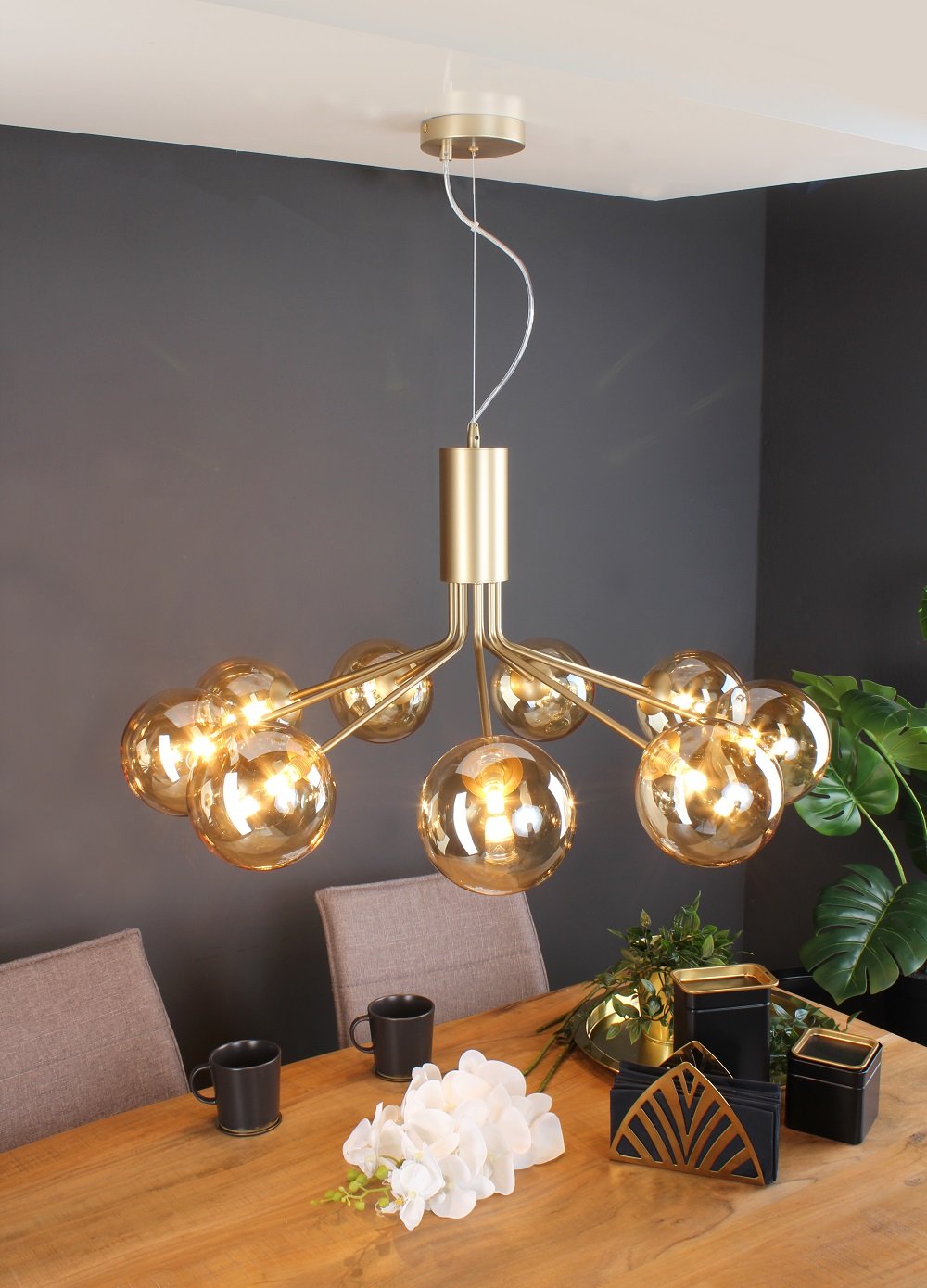 Luce Design Neptun 9120 S9 GO Pendelleuchte 9-flammig ECO Light ...