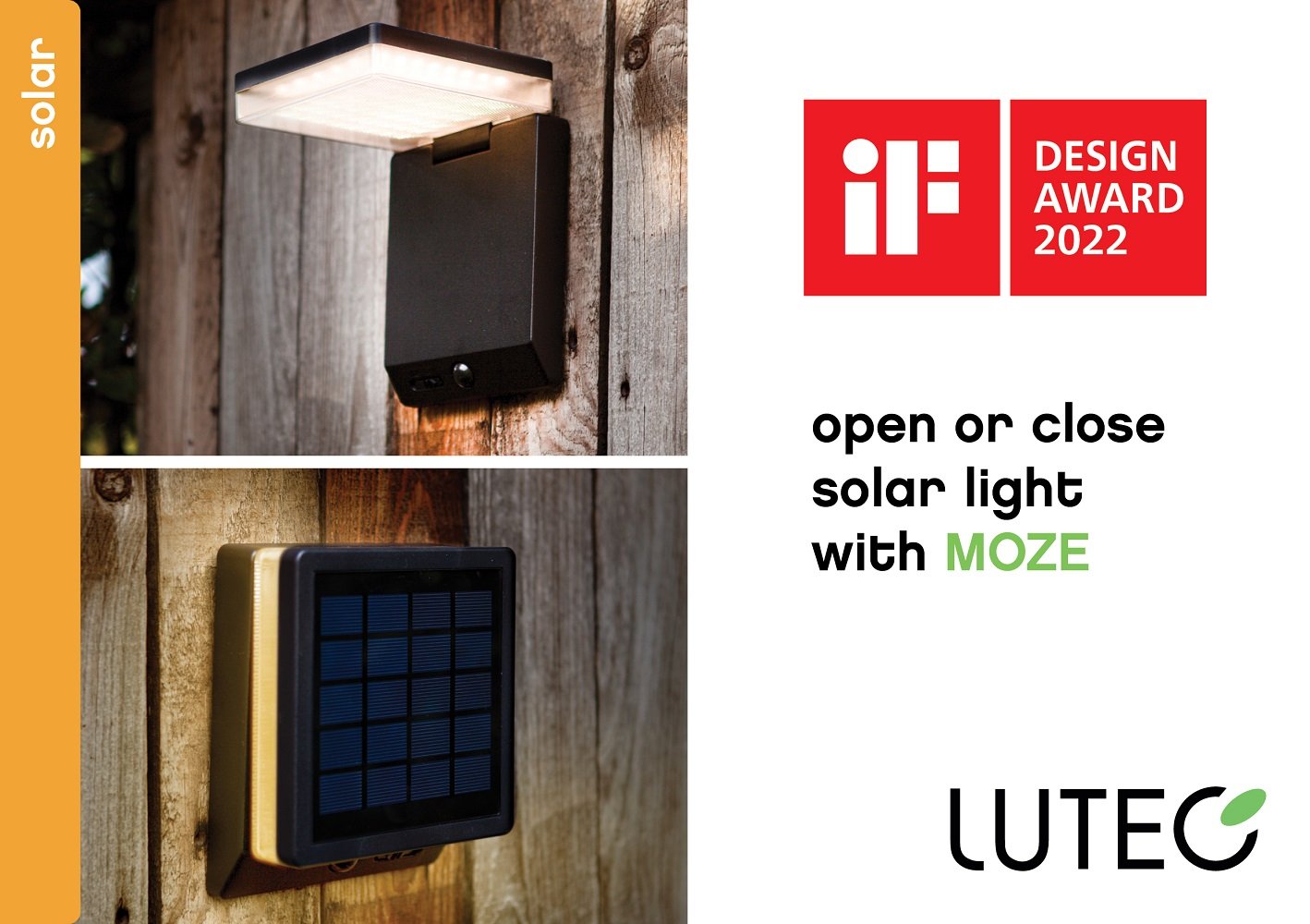 Lutec Moze 6943101012 Solar Wandleuchte 1-flammig ECO Light ...