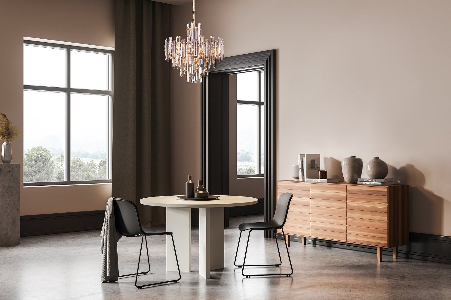 Maytoni Pendelleuchte Flare 6-flammig goldfarben --> Leuchten & Lampen ...