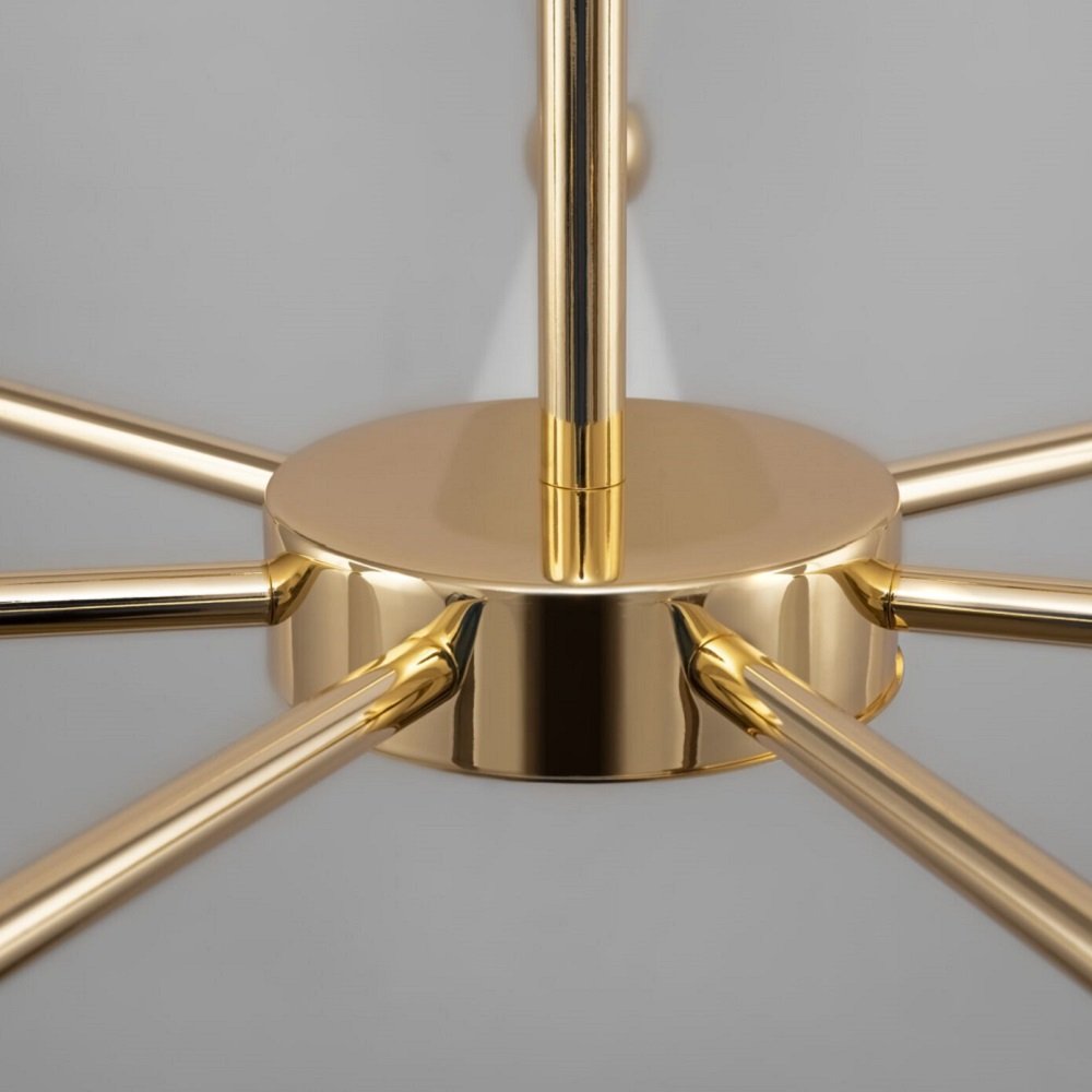 Maytoni Pendelleuchte Vesper 14-flammig weiß gold --> Leuchten & Lampen ...