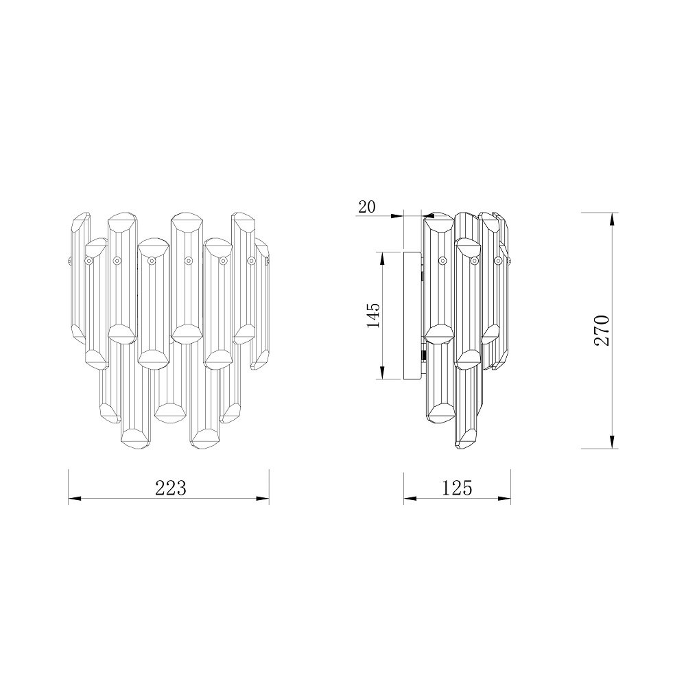 Maytoni Wandleuchte Flare 2-flammig goldfarben --> Leuchten & Lampen ...
