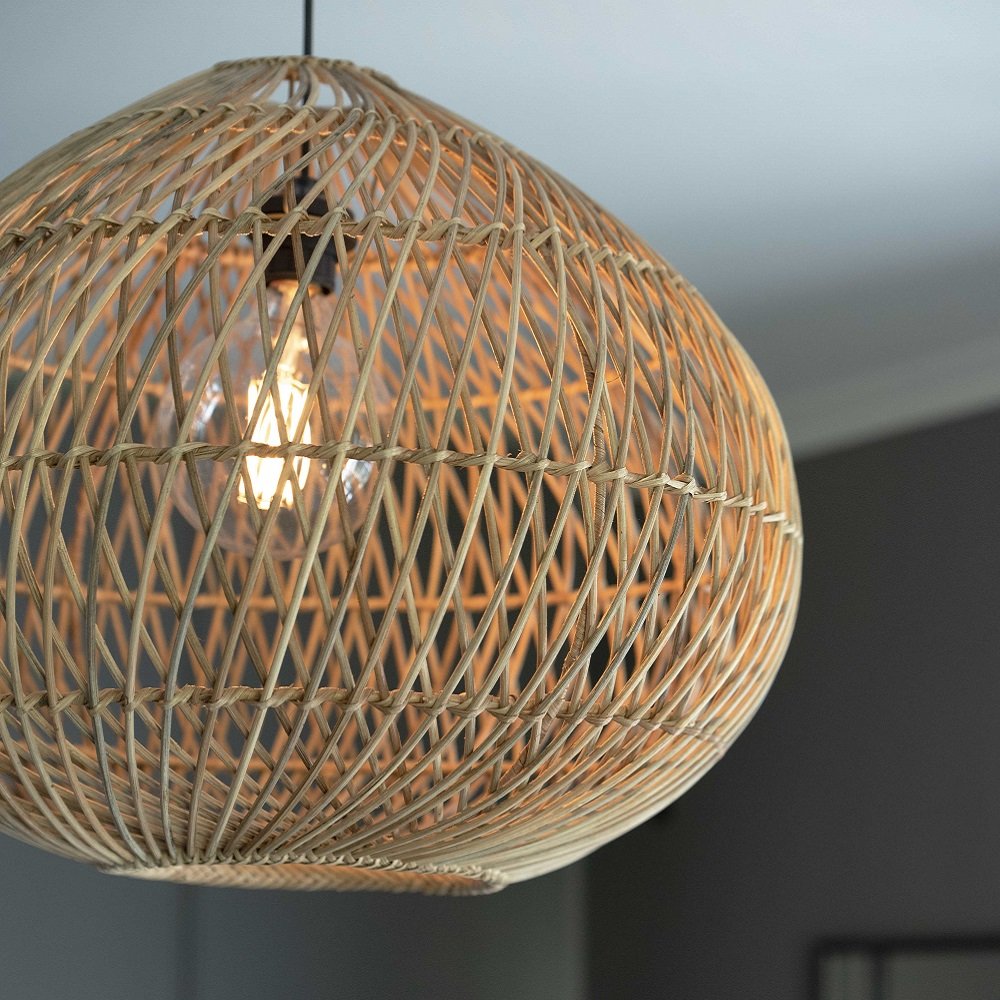 PR Home 5250-BT02 Hängelampe Karen Rattan natur 51cm --> Leuchten ...