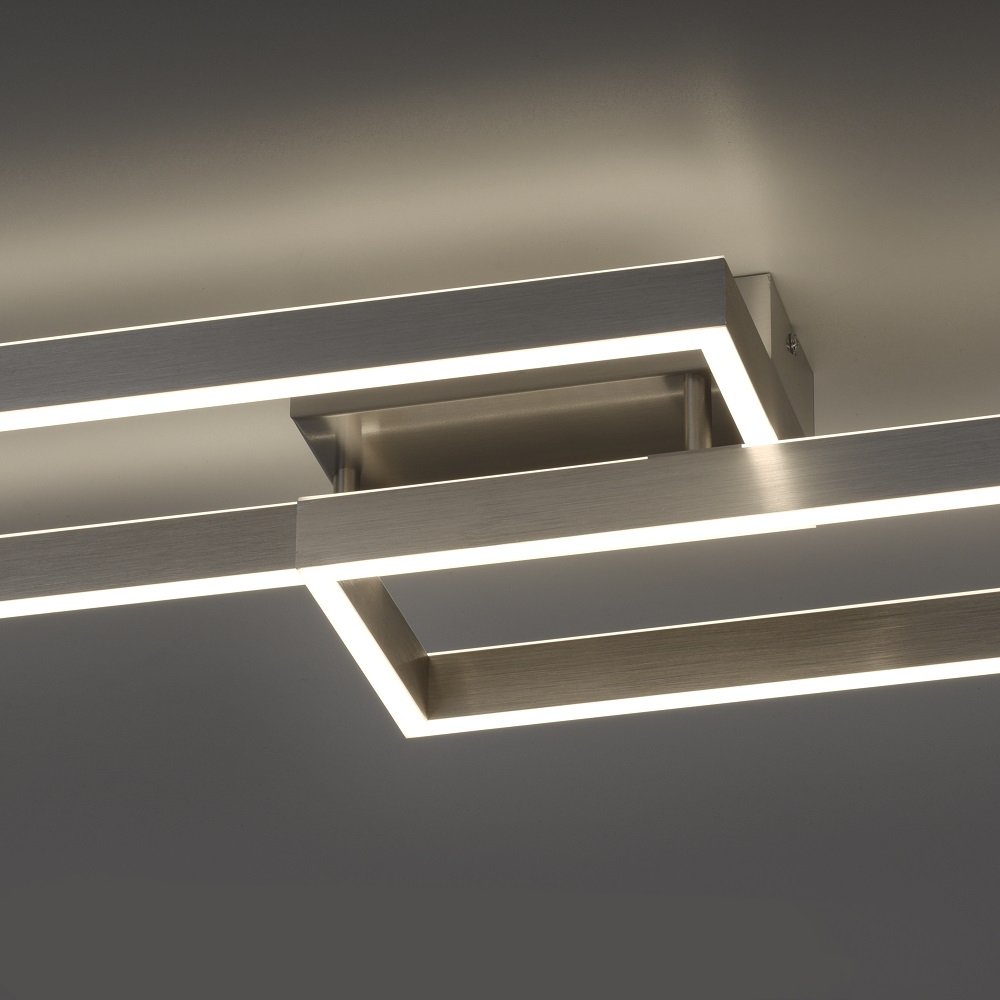 Paul Neuhaus 6231-55 Paan LED Deckenleuchte silberfarbig eckig CCT ...