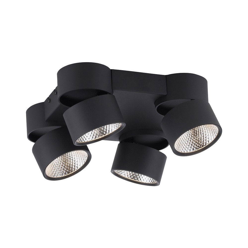 Paul Neuhaus 6454-18 PURE-NOLA LED Deckenleuchte 4-flammig schwarz ...