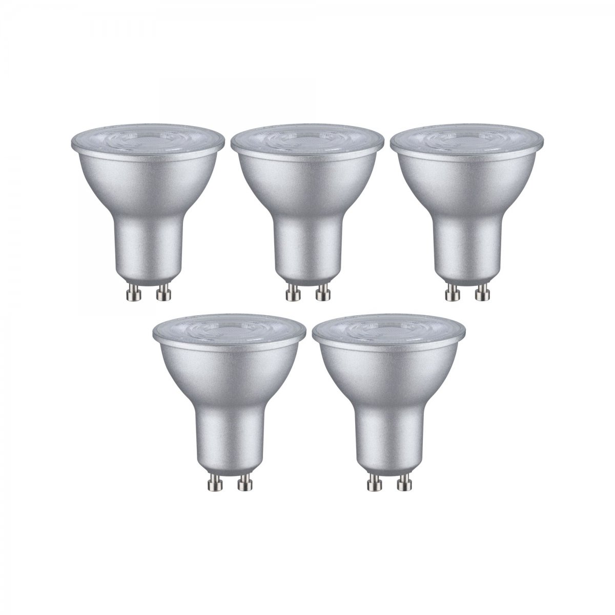 Paulmann 29235 Standard 230V LED Reflektor GU10 5er-Set 460lm 2700K Alu ...