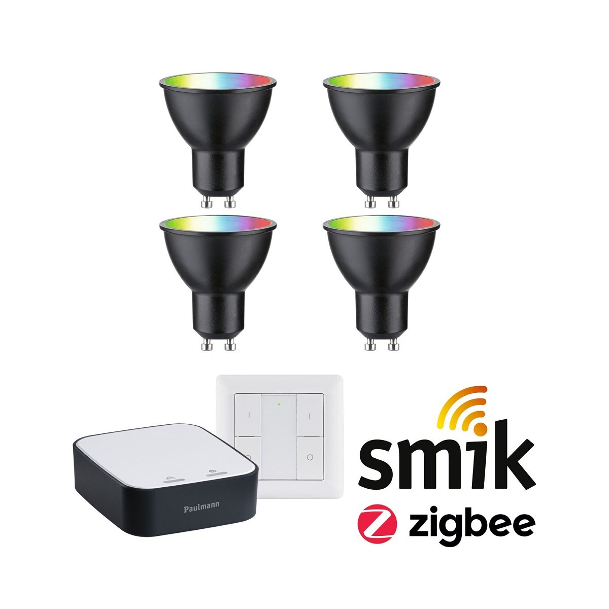 Paulmann 5191 Bundle Smart Home Zigbee LED Reflektor GU10 RGBW mit ...