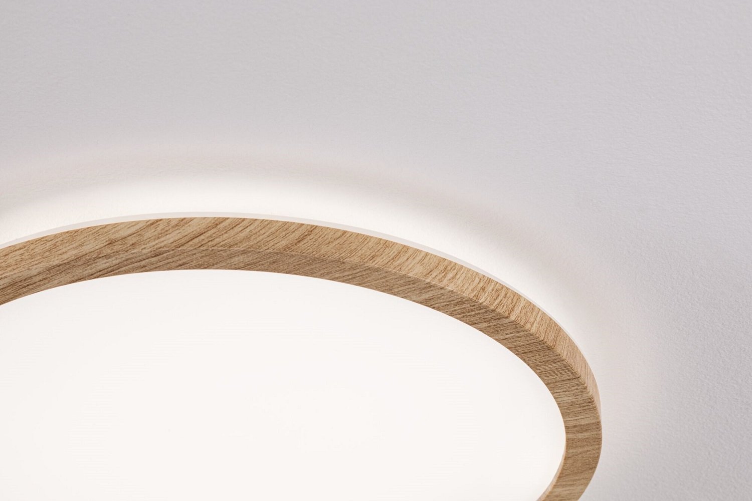 Paulmann 71034 LED Panel Atria Shine Backlight rund 4000K Holzoptik ...