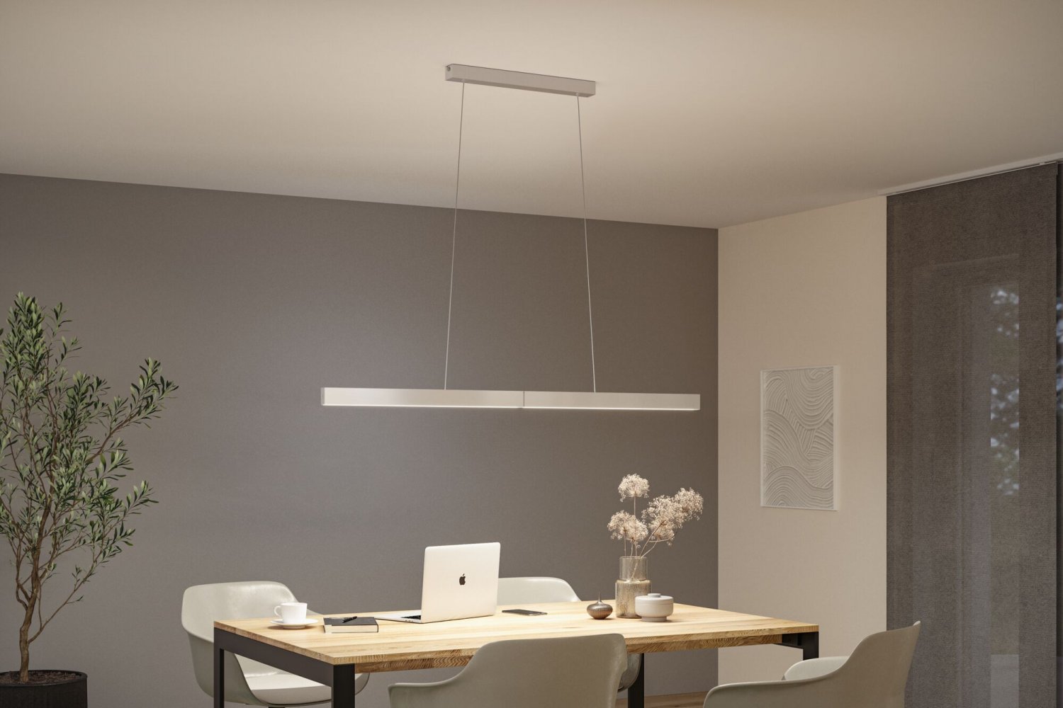Paulmann 76988 LED Pendelleuchte Aptare Touchless Sensor 2700K Alu ...