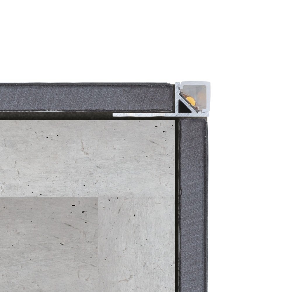 Paulmann 78411 LumiTiles LED Strip Profil Frame 1m Alu eloxiert Satin ...