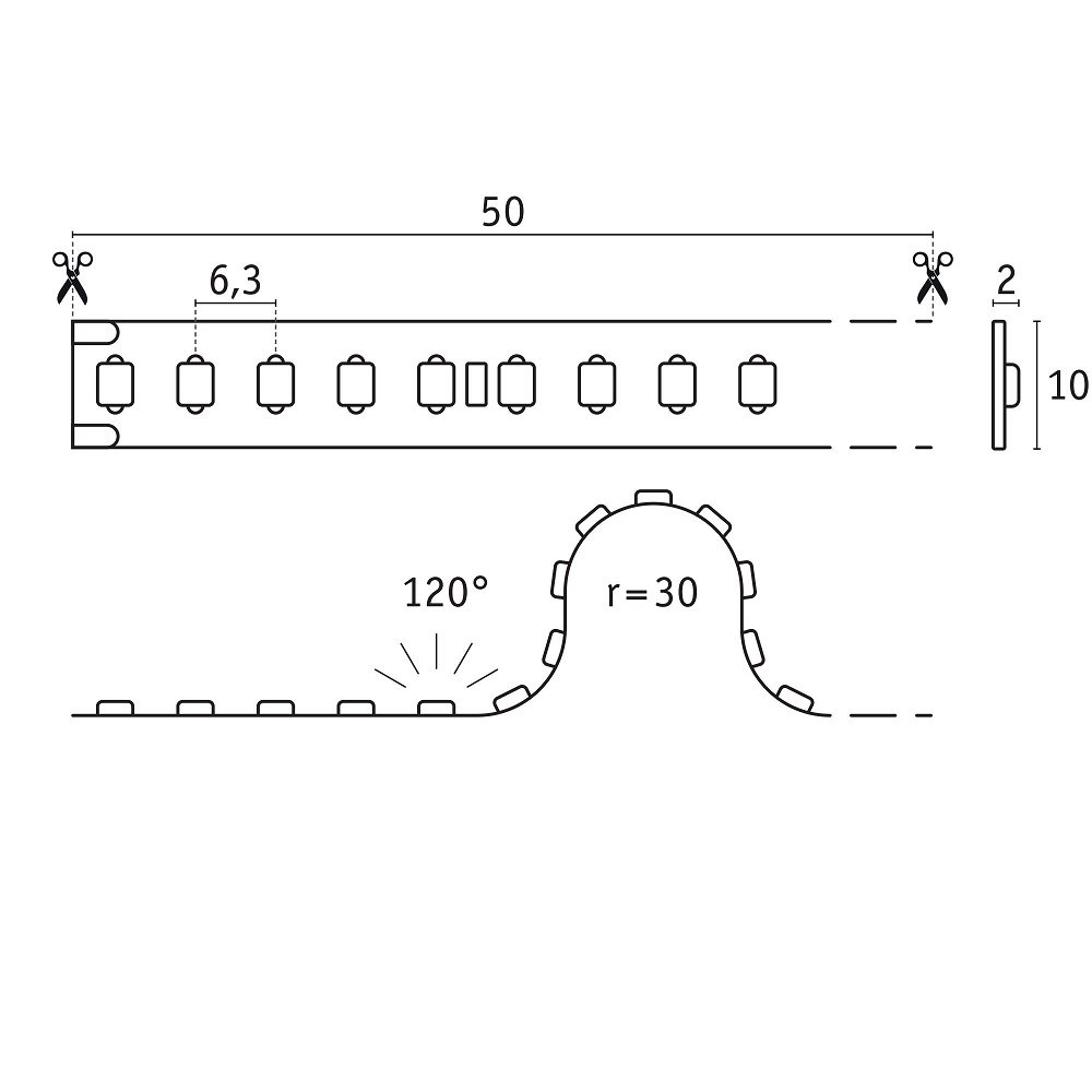 Paulmann 78447 Pro LED Strip Gold P150 940 4000K 24V 5m --> Leuchten & Lampen online kaufen im ...