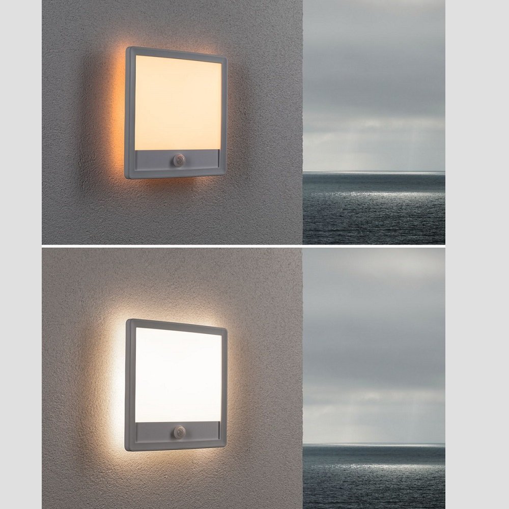 Paulmann 94707 LED Außenpanel Lamina Backlight Bewegungsmelder eckig ...