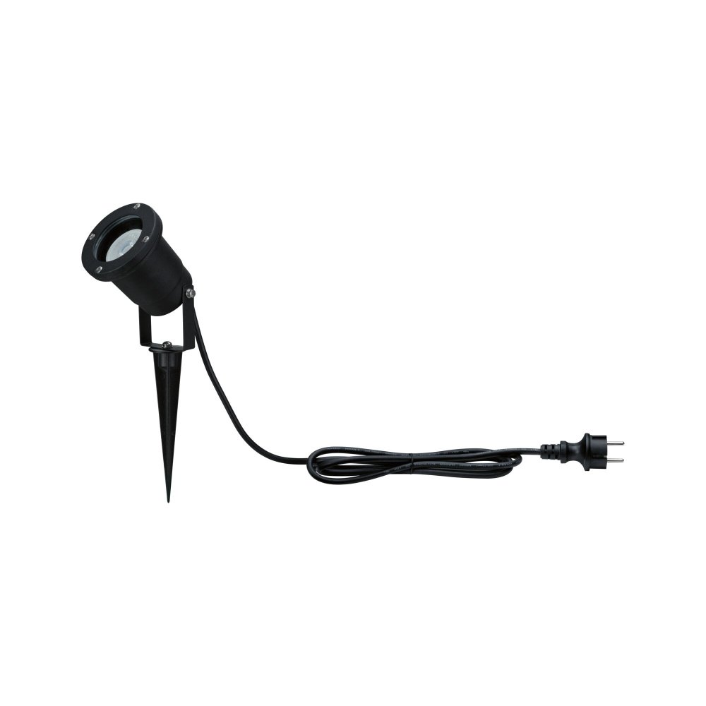 Paulmann 94731 LED Gartenstrahler mit Stecker Goldlicht rund 92mm ...