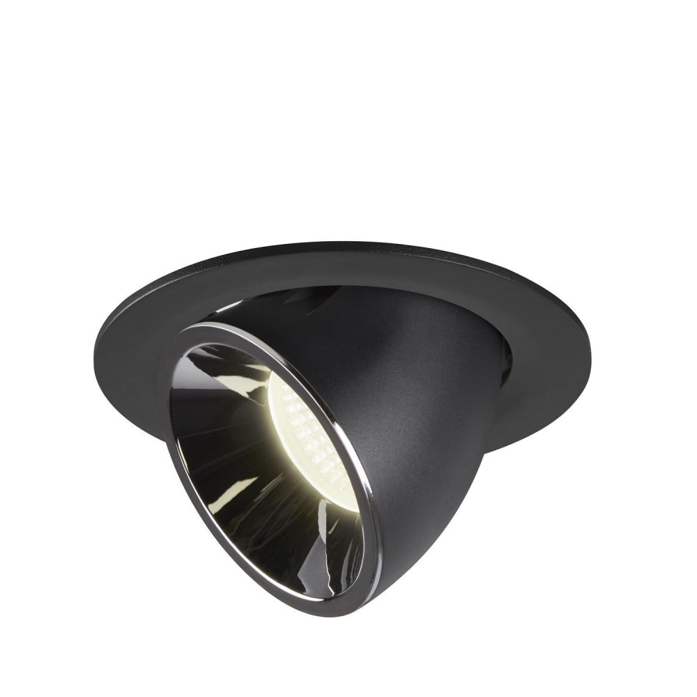SLV 1006013 NUMINOS® GIMBLE L Deckeneinbauleuchte schwarz chrom 4000K ...
