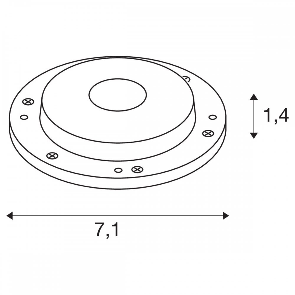 SLV 1006171 SMALL PLOT Module LED-Modul edelstahl gefrosted 3W 3000K ...