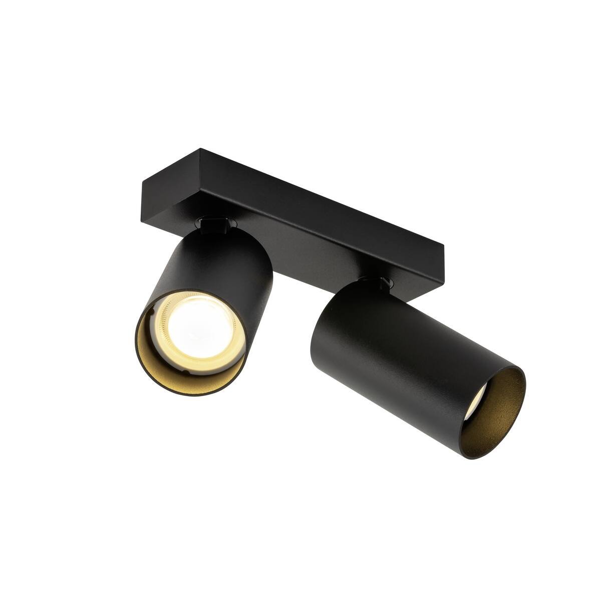 SLV 1007727 KAMI Deckenaufbauleuchte double 2x max. 10W GU10 schwarz ...
