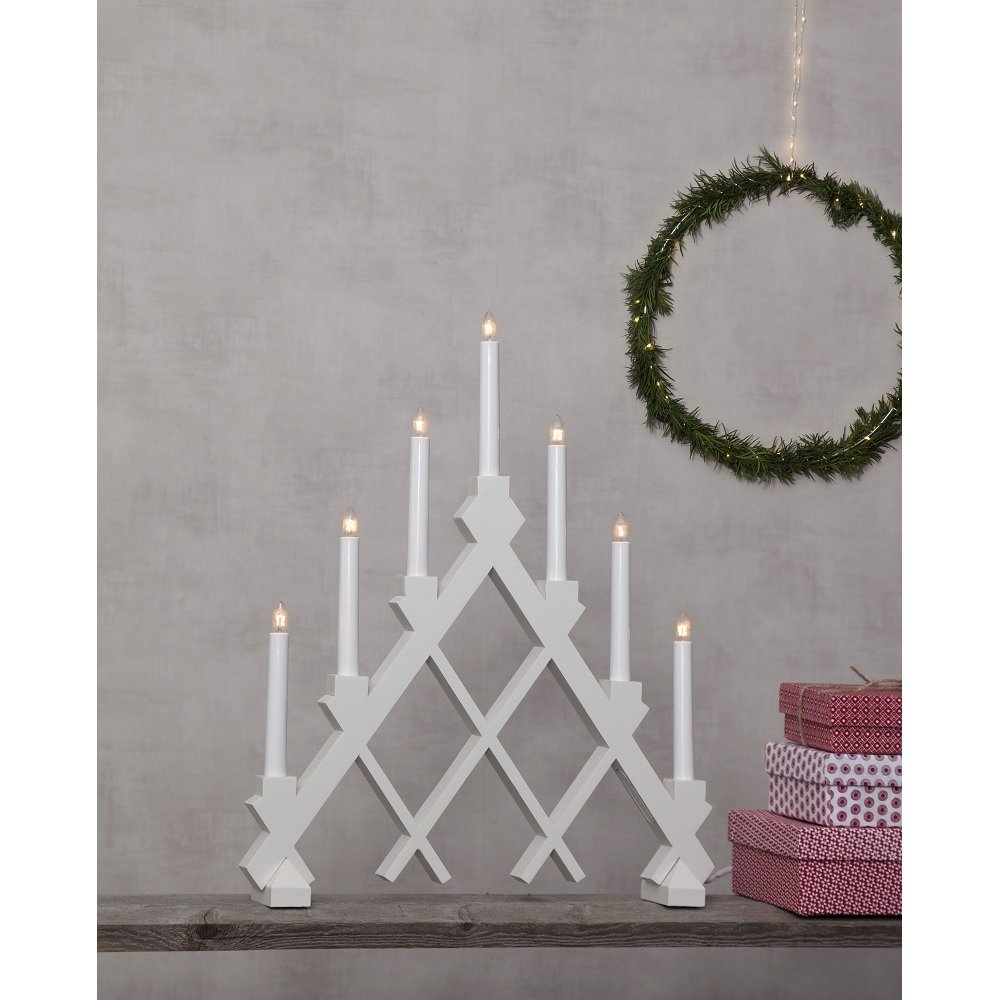 Star Trading Fensterleuchter Rut 7-flammig weiß --> Leuchten & Lampen ...