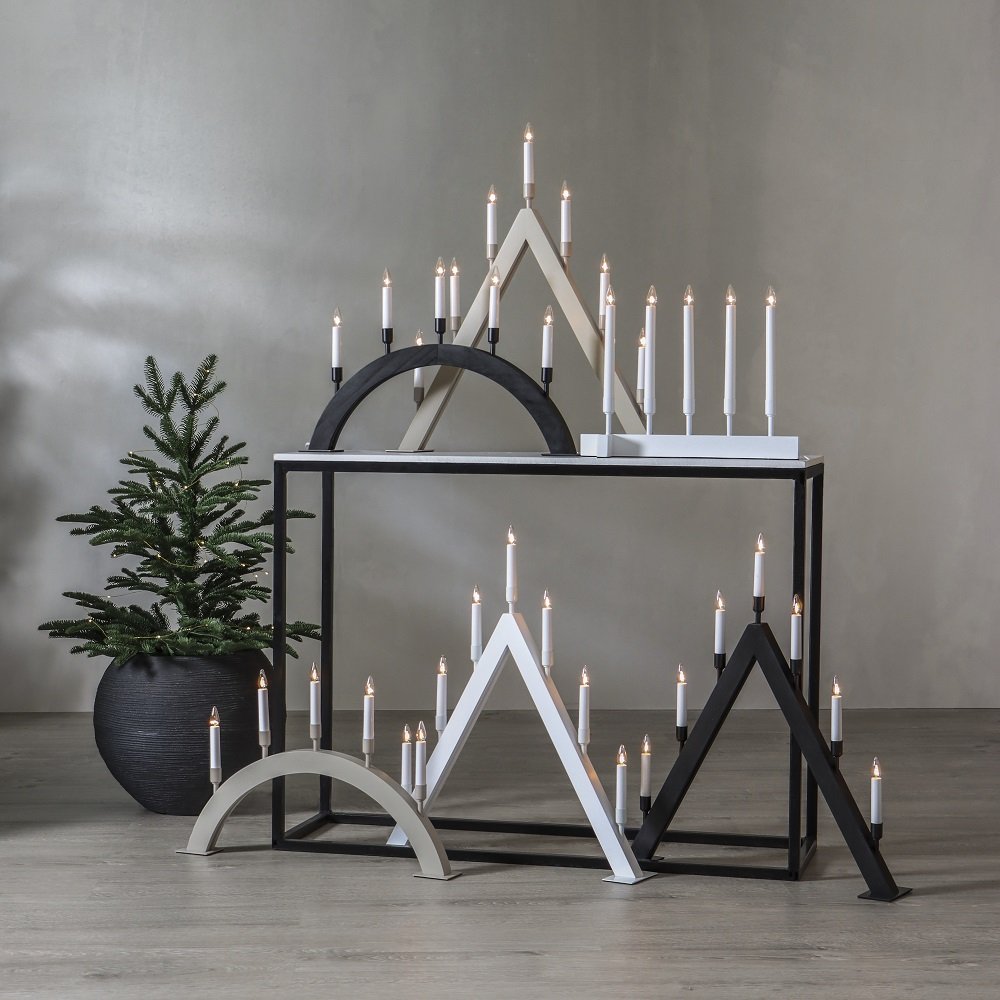 Star Trading Fensterleuchter Vind Bogen 5-flammig weiß --> Leuchten ...