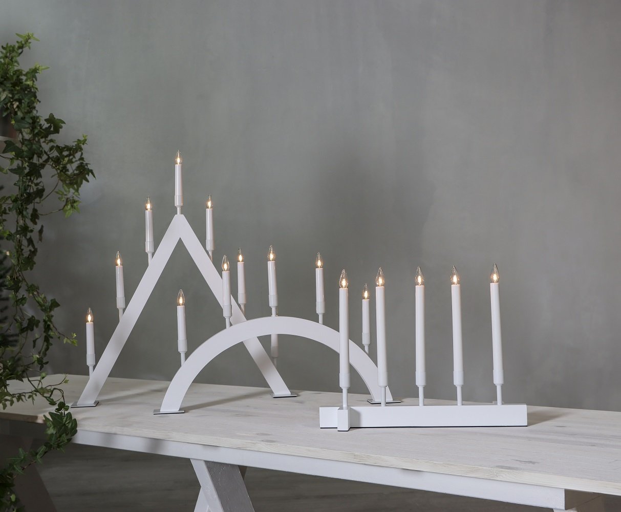 Star Trading Fensterleuchter Vind Bogen 5-flammig weiß --> Leuchten ...
