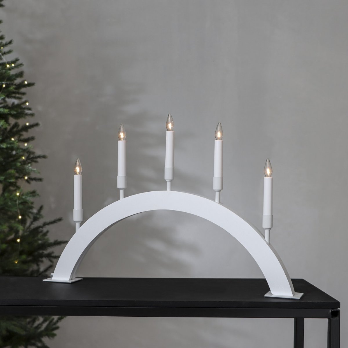 Star Trading Fensterleuchter Vind Bogen 5-flammig weiß --> Leuchten ...